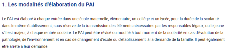 Procédure simplifiée pour les PAI | Professeurs des écoles