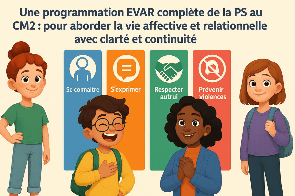 Une proposition de programmation EVAR complète de la PS au CM2 : pour aborder la vie affective ...