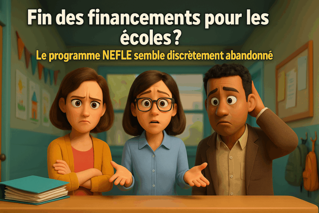 Fin des financements pour les écoles ? Le programme NEFLE semble discrètement abandonné